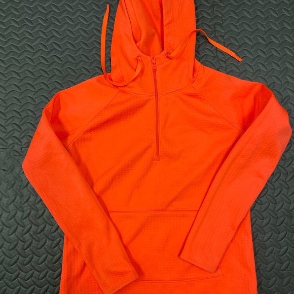 Athleta | Tops | Athleta Bright Orange Hoodie | Poshmark